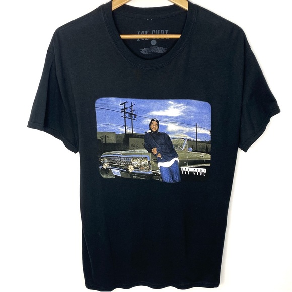 Vintage | Shirts | Ice Cube Impala Mens Black Hip Hop Short Sleeve ...